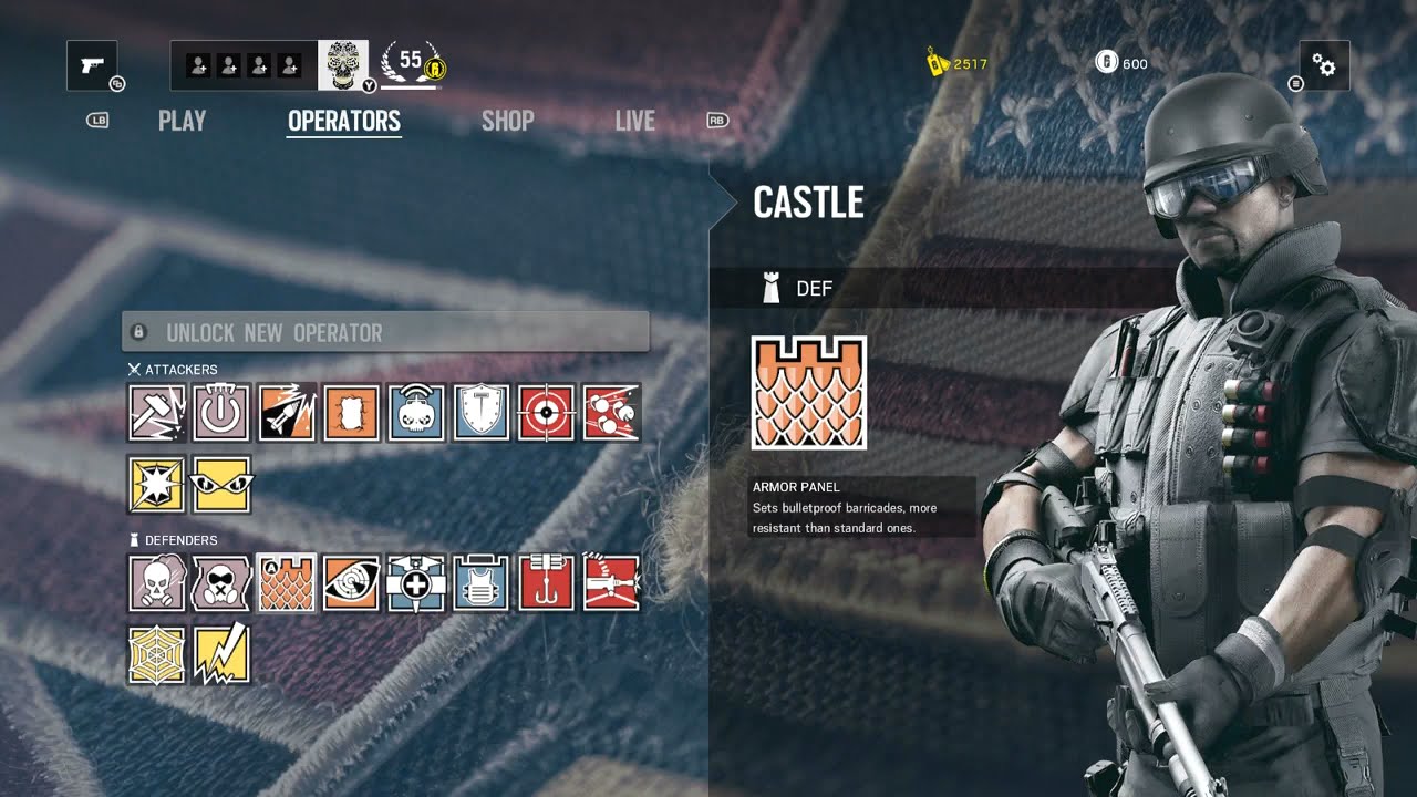 Rainbow Six: Siege Operators Bio's - Operator: Miles "CASTLE" Campbell ...
