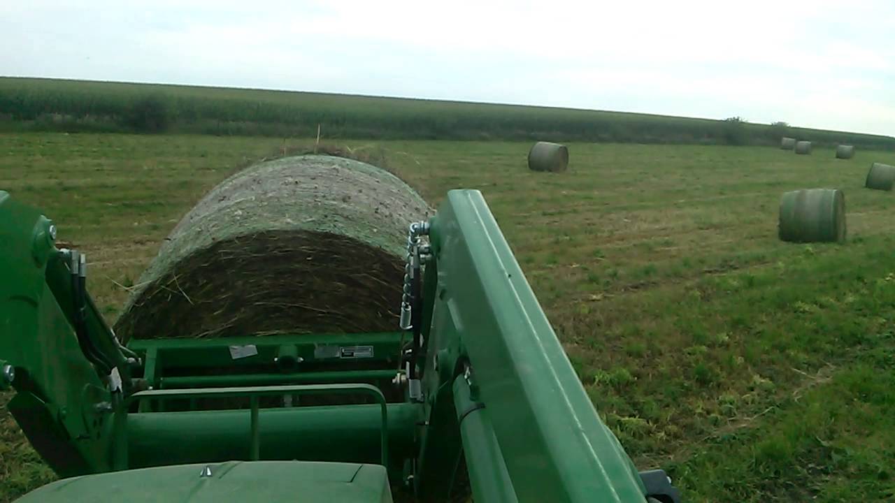 Loading Hay Bales Ride Along - YouTube
