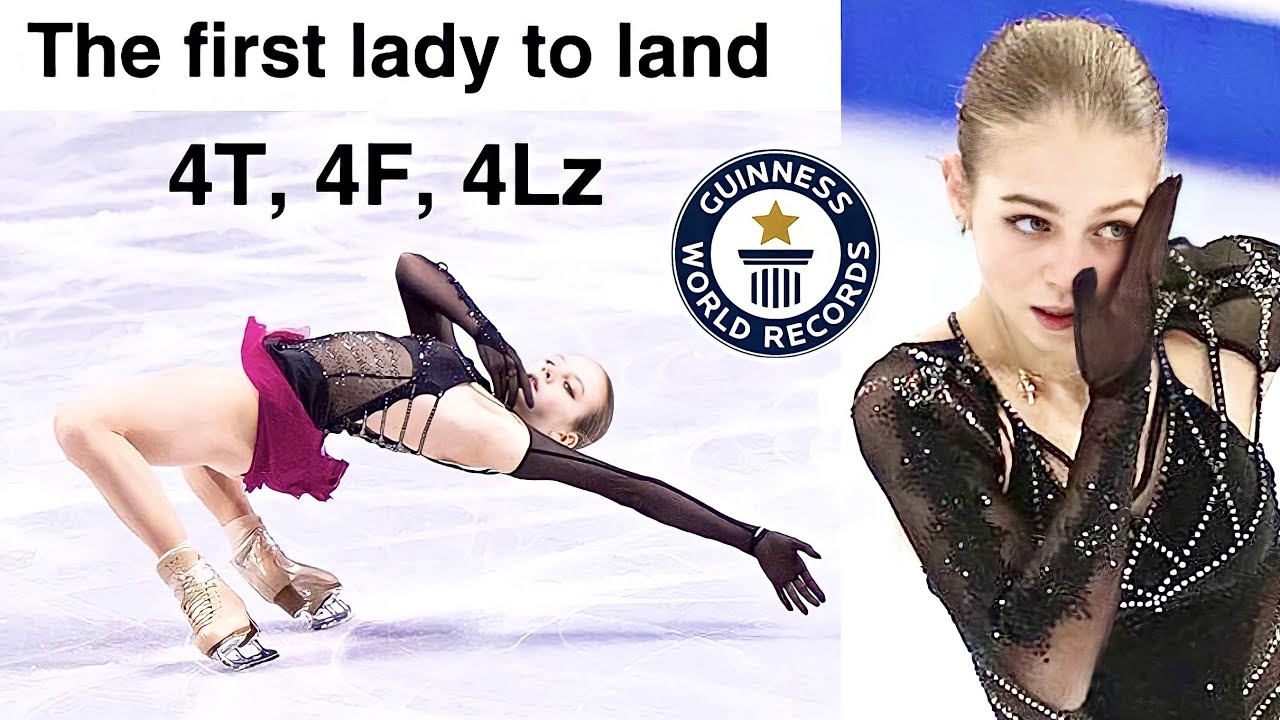 The World Records and Achievements of Alexandra Trusova - Quad Queen ...
