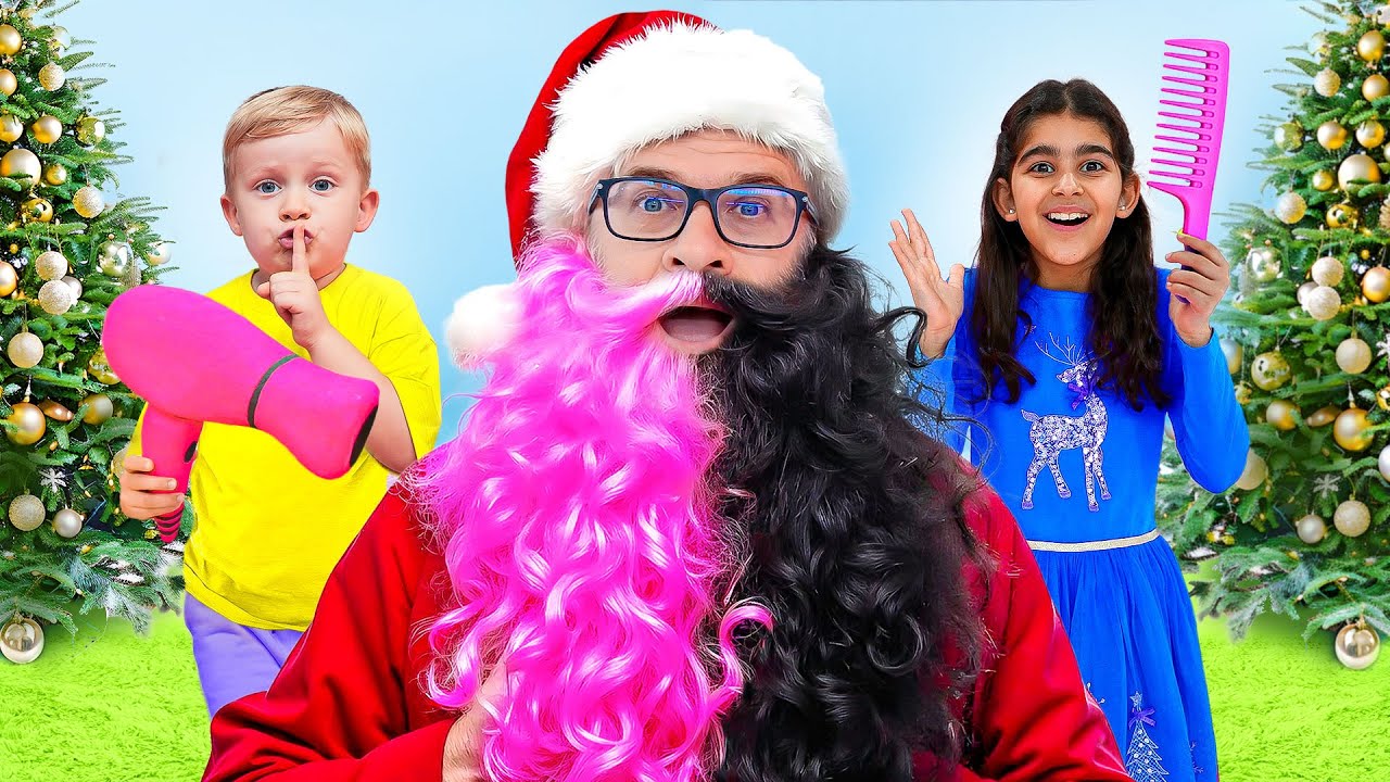 Kids organized SPA Day for Santa - YouTube