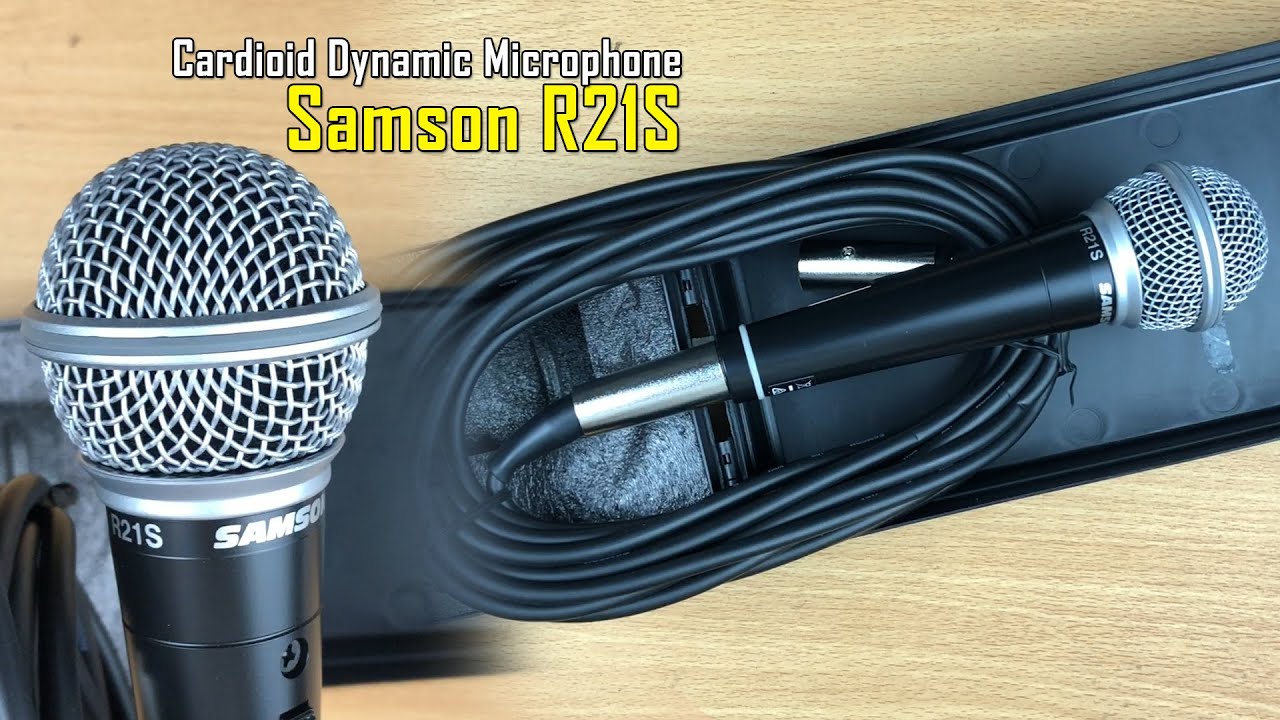 Unboxing Cardioid Dynamic Microphone Samson R21S | Samson Mic Audio ...