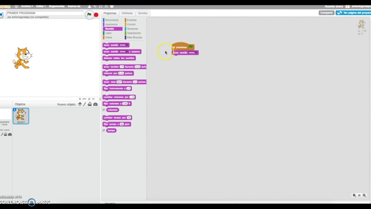 RETO SCRATCH. 03.PRIMER RETO - YouTube