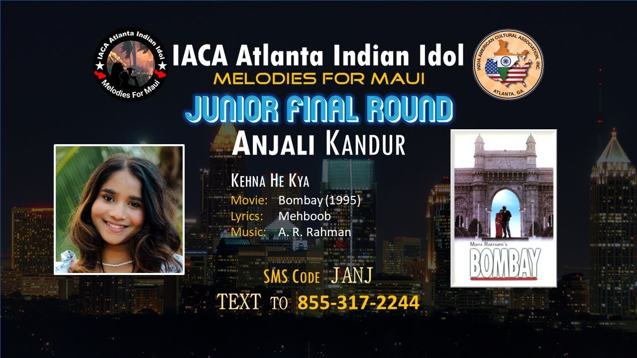 IACA Atlanta Indian Idol 2023 Junior Finals: Anjali Kandur - YouTube