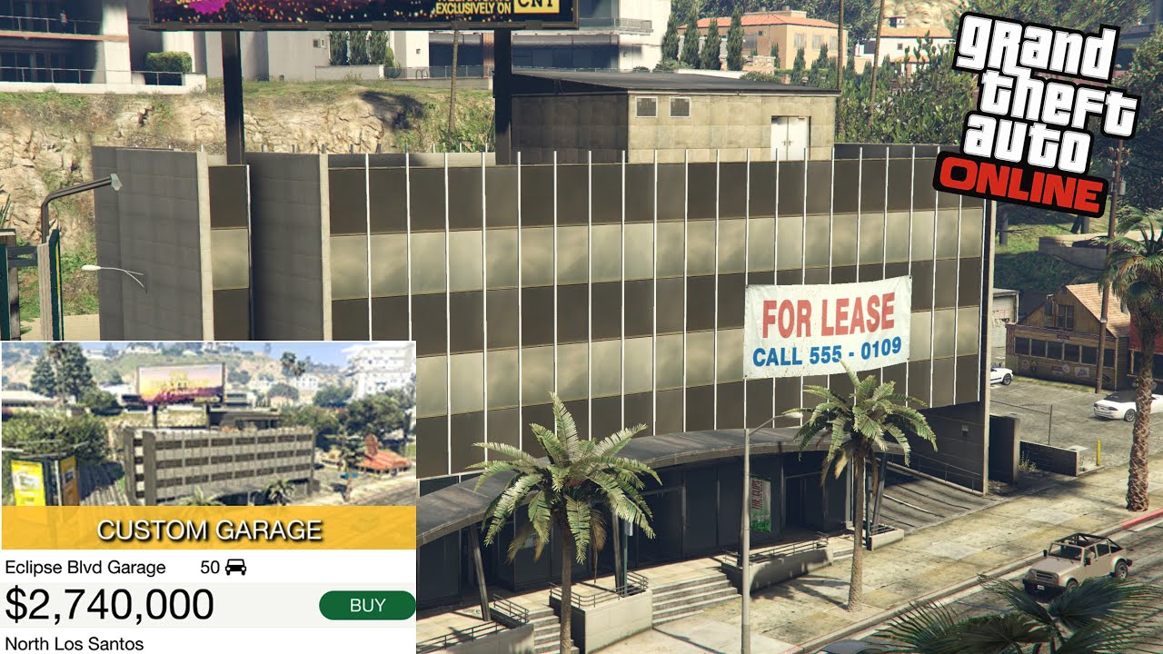 GTA Online - NEW 50 Cars Garage (Eclipse Blvd Garage) - YouTube