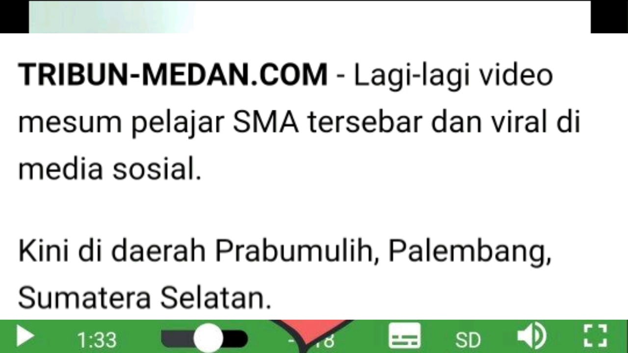 Mesum Pelajar SMA Tersebar dan Viral di Media Sosial, Kali Ini di Daerah Prabumulih - YouTube