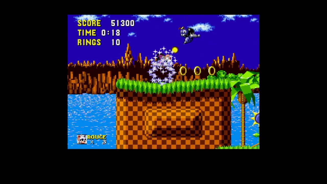 Rouge The Bat In Sonic The Hedgehog 1 - YouTube