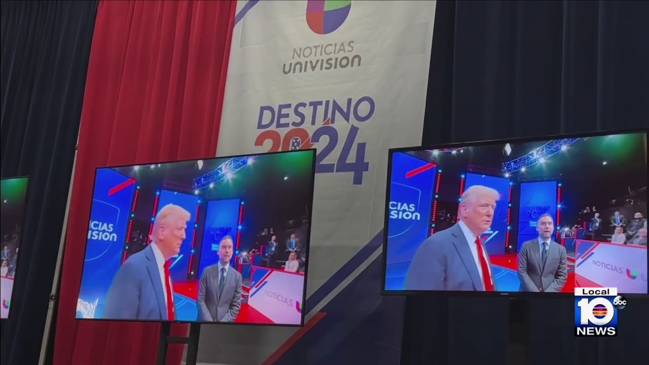 Vote 2024:Trump attends Univision town hall in Doral - YouTube