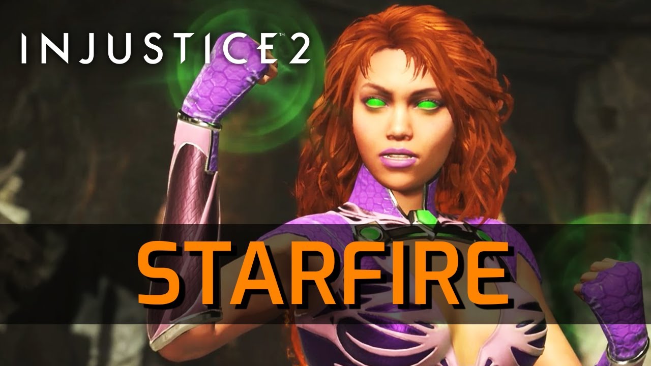 Injustice 2 - Starfire Moveset w. Inputs [Basic] - YouTube