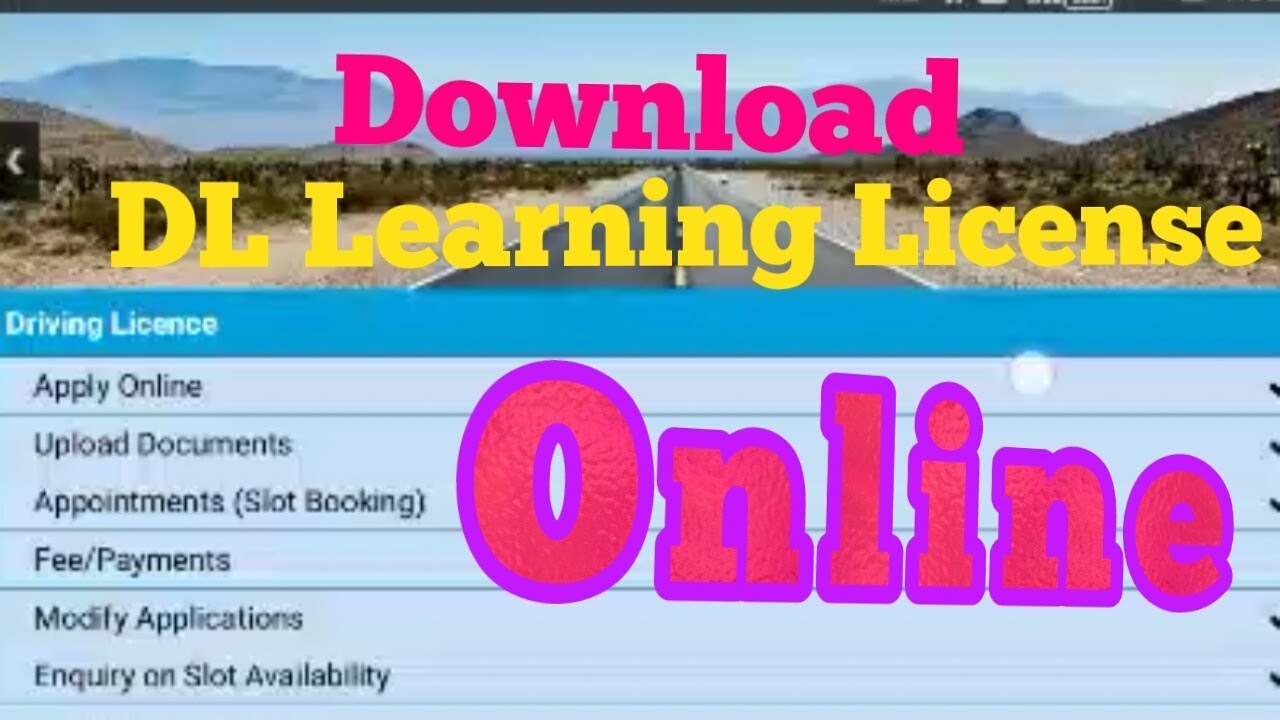 How to download learning license online - YouTube