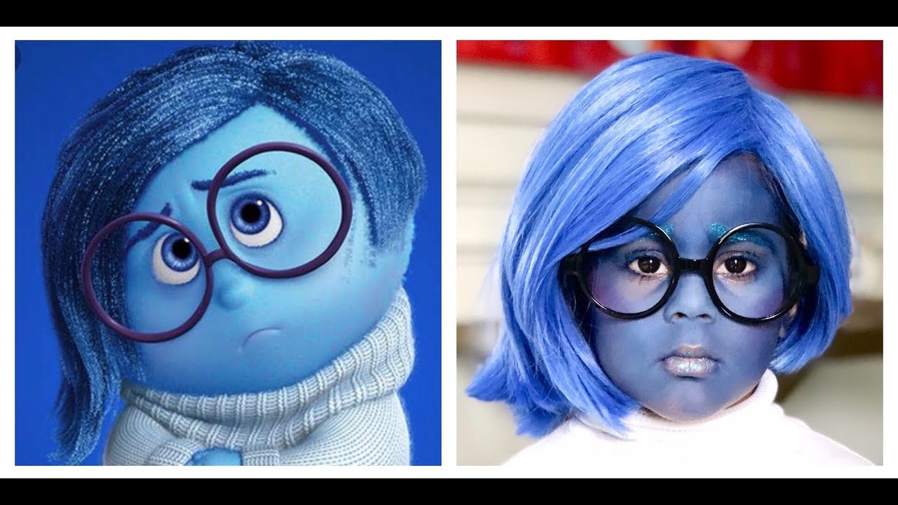 Pixar’s Inside Out Sadness Make-up Tutorial - YouTube