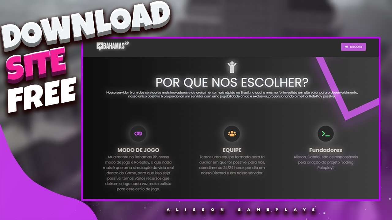MTA:SA - DOWNLOAD DE SITE PARA SEU SERVIDOR DE MTA - FREE WEB SITE MTA ...