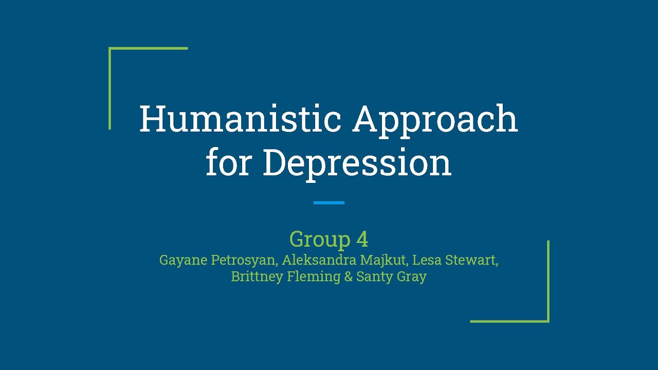 Humanistic Approach for Depression - YouTube