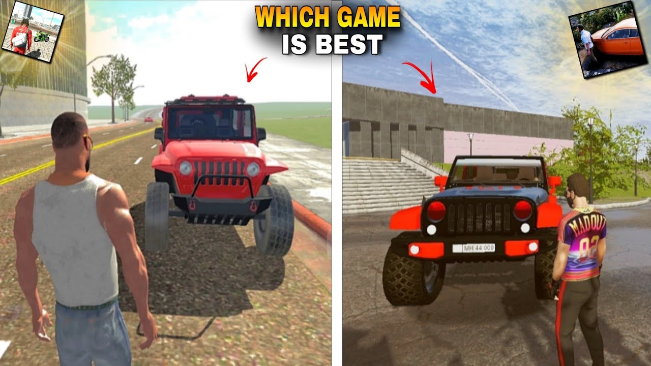 INDIAN BIKE DRIVING 3D vs MADOUT 2 GRAND Auto RACING 😱 - YouTube