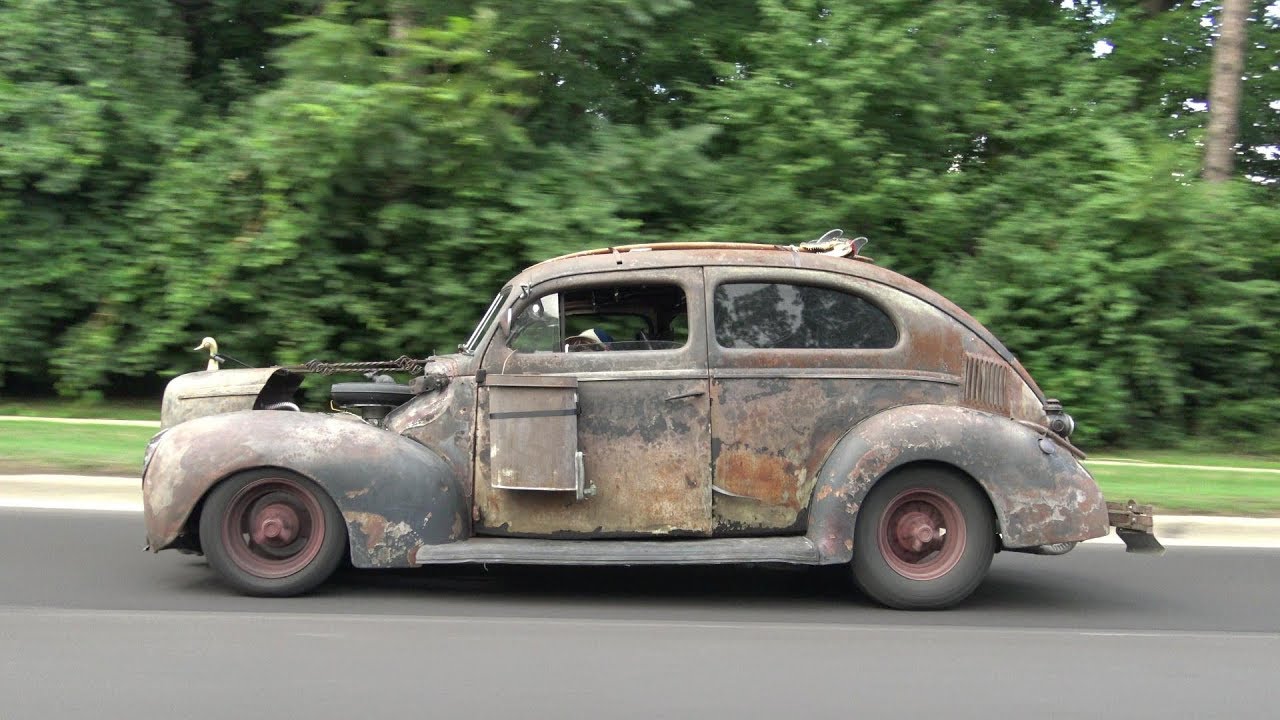 A DUMMY? or GHOST? drives 1940 Ford Rat Rod Hot Rod Detroit, Michigan ...