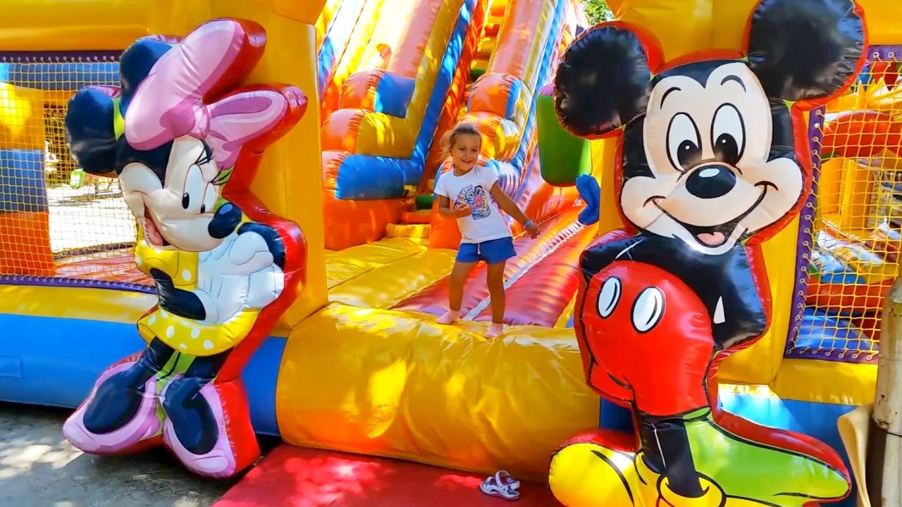 Huge Mickey Mouse outdoor playground in Sozopol - Bulgaria - YouTube