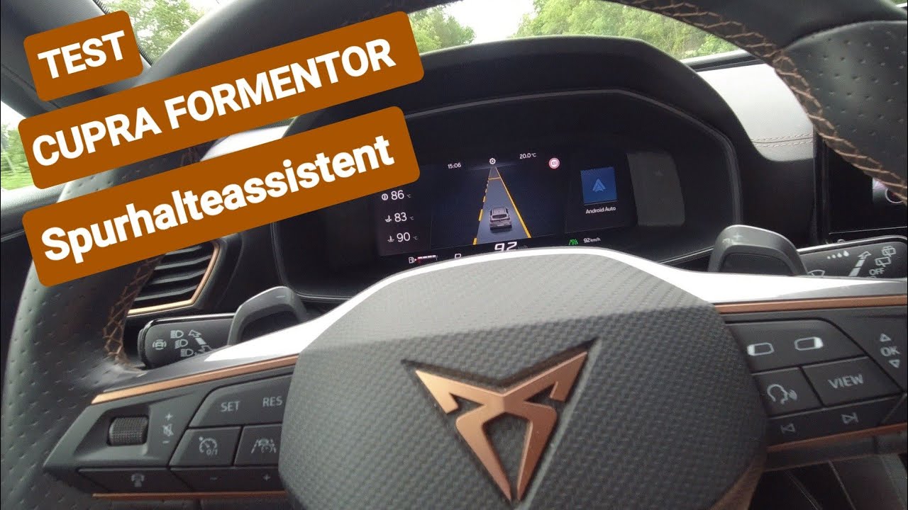 Erster Test - Cupra Formentor Spurhalteassistent - YouTube