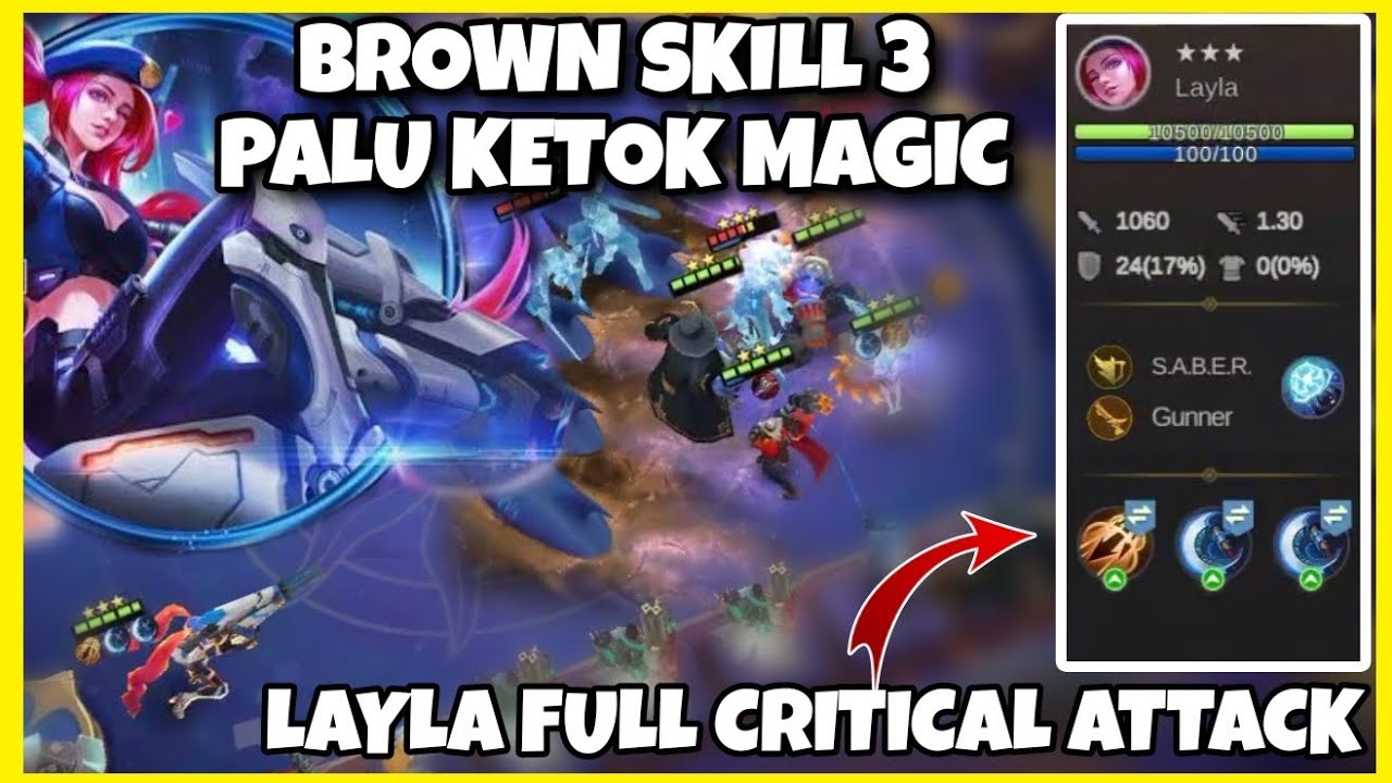 BROWN 3 MAGIC CHESS BEST COMBO SINERGI HYPER LAYLA FULL CRITICAL ATTACK ...