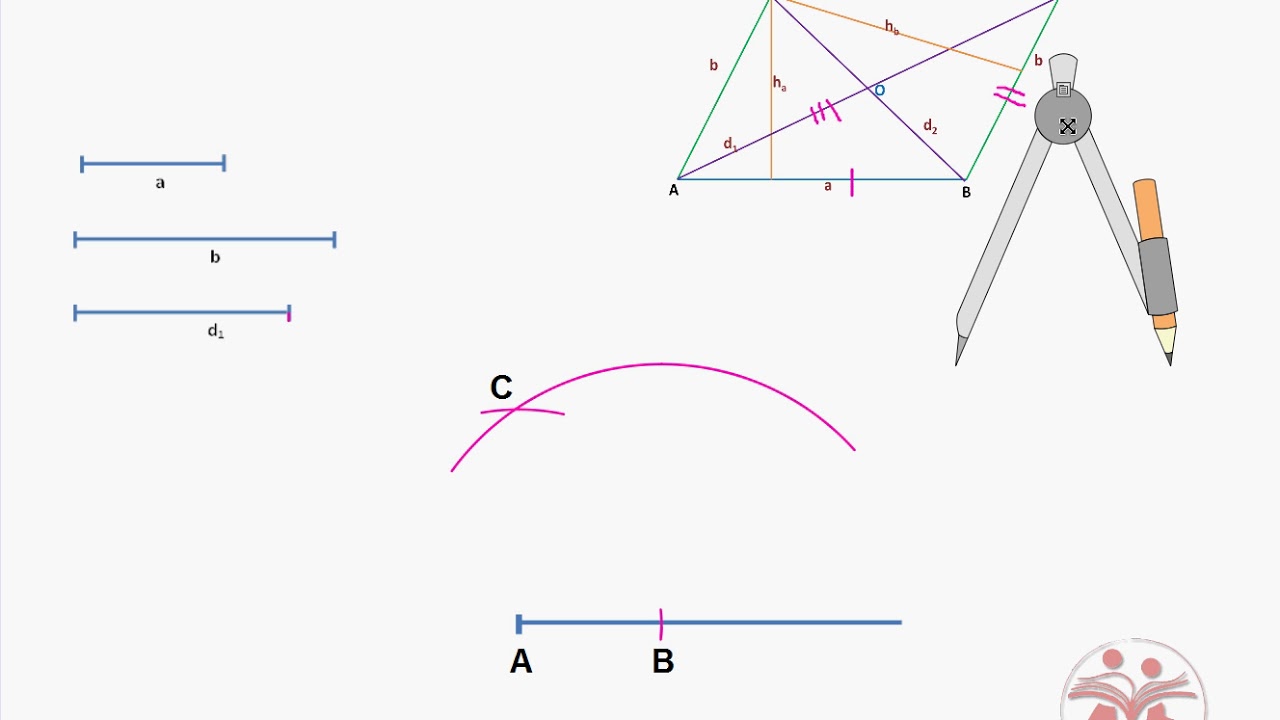 Paralelogramma szerkesztése - 3. feladat - YouTube