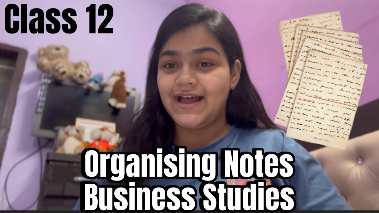 ORGANISING Handwritten Notes Class 12 | Business Studies *Free ...