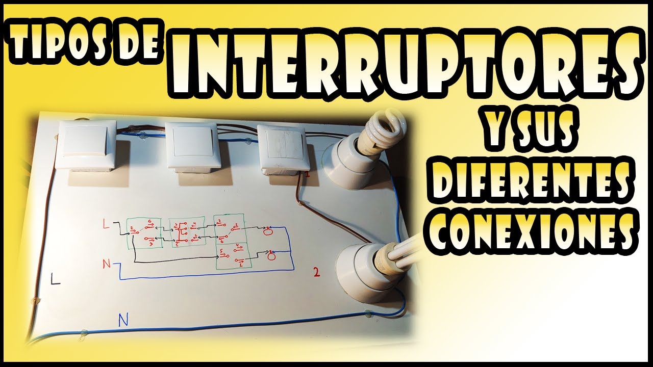 Tipos de Interruptores y sus diferentes conexiones - YouTube