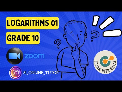 Grade 10|Logarithms-01|Session 01|English Medium |Learn with Raiza - YouTube
