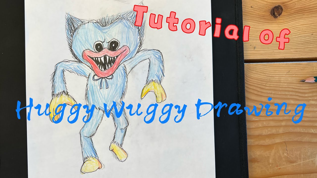 How to draw Huggy Wuggy/Huggy Wuggy Drawing Tutorial - YouTube