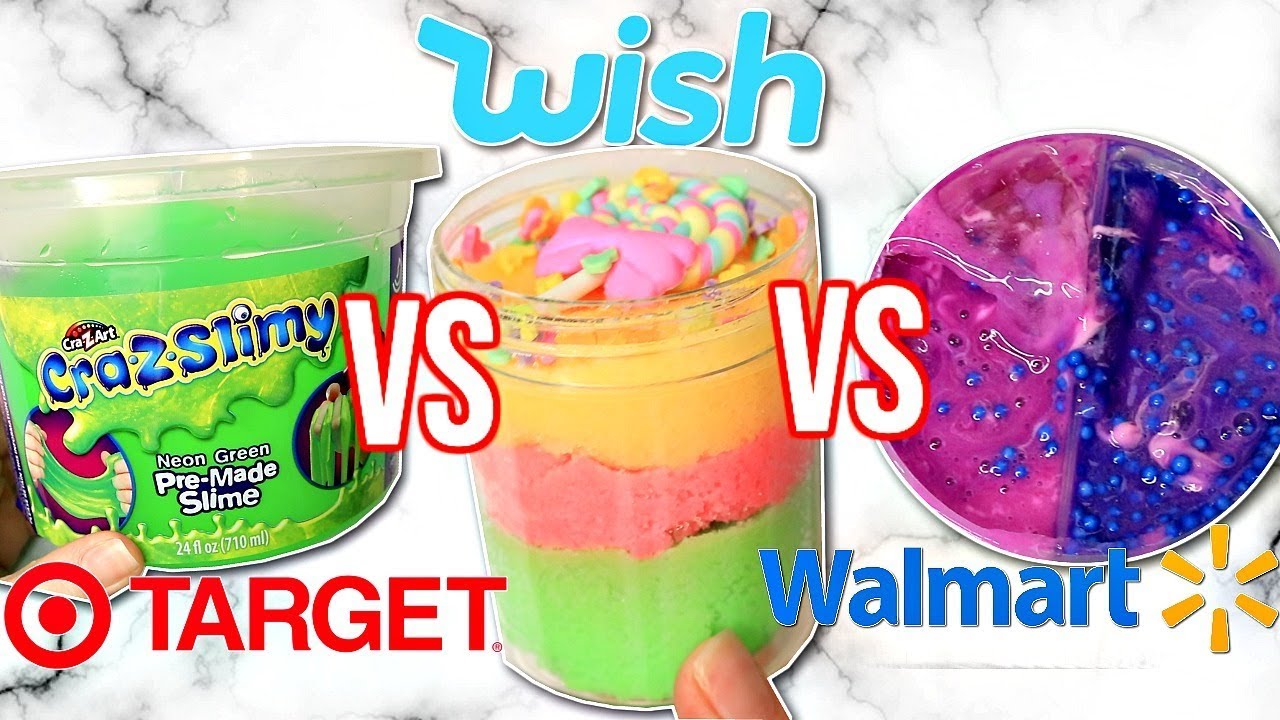 Walmart VS Wish VS Target Slime Review! Is It Worth It?! - YouTube