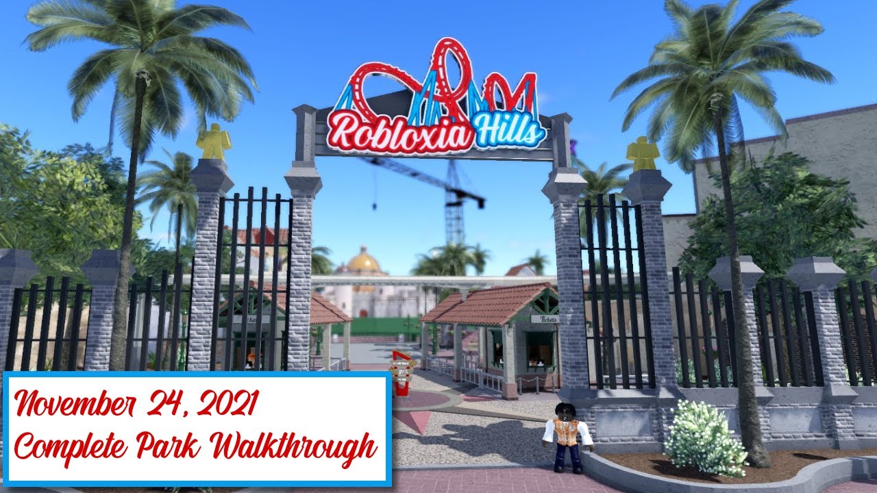 🎢 Robloxia Hills Park Walkthrough - November 24, 2021 - Roblox - YouTube