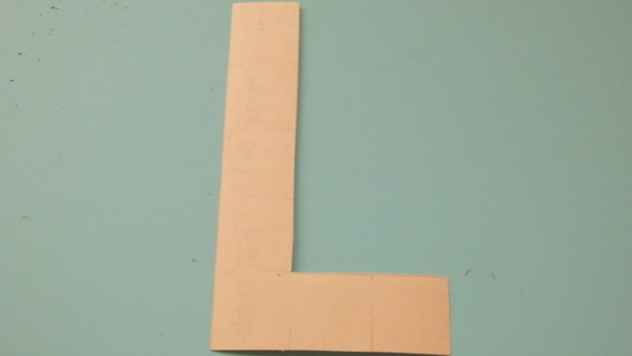 Easy to Make Letter L Paper Craft with Grid - YouTube