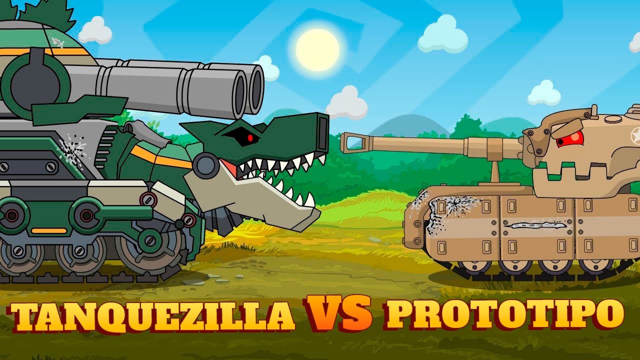 Tankozilla vs Monstruo Americano - Dibujos animados sobre tanques - YouTube