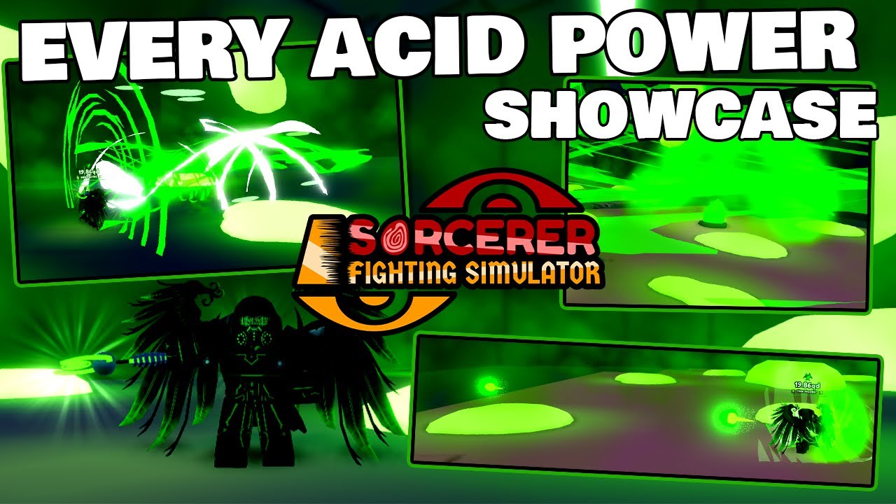 ACID MAGIC SHOWCASE!! + New Acid Boss! | Roblox Sorcerer Fighting ...