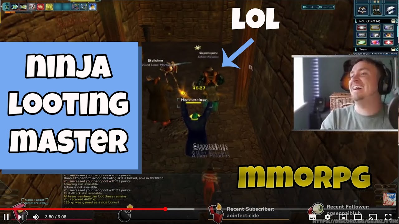 The Dark Side of MMORPGs: The Ninja Looting Master - YouTube