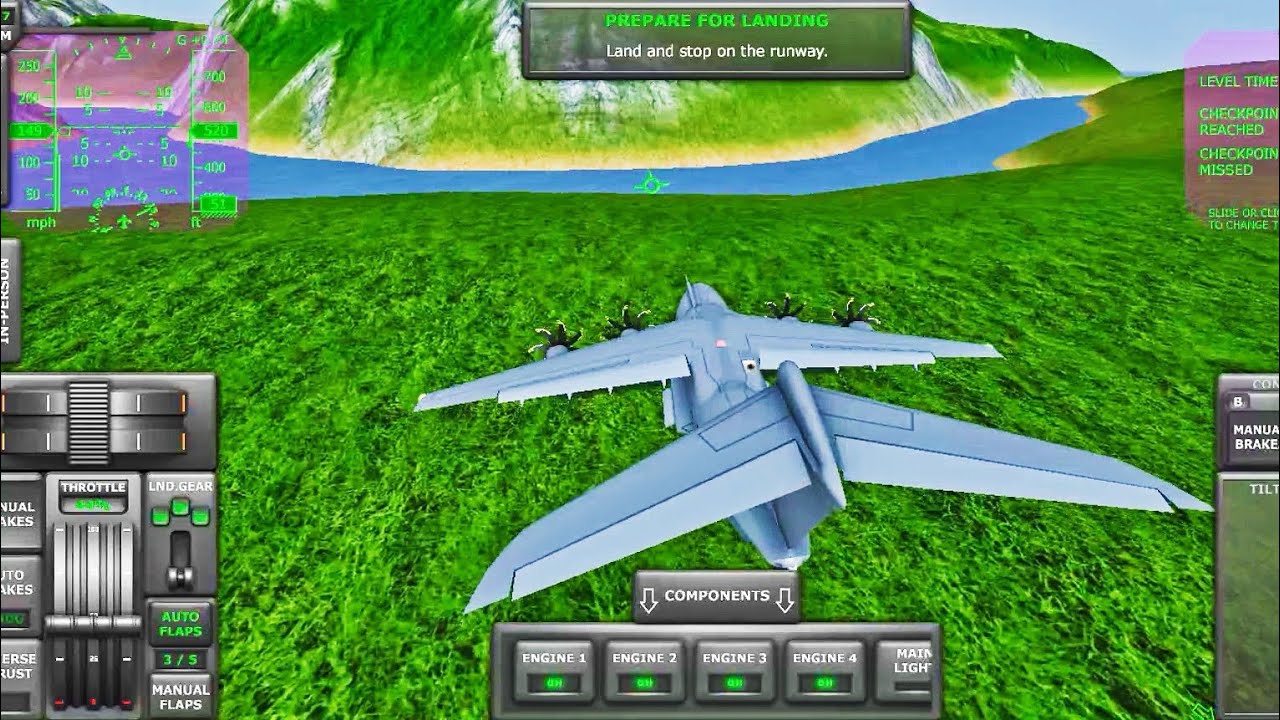 Turboprop flight simulator Emergency | tfs 1.01 | Ghost plane flight ...