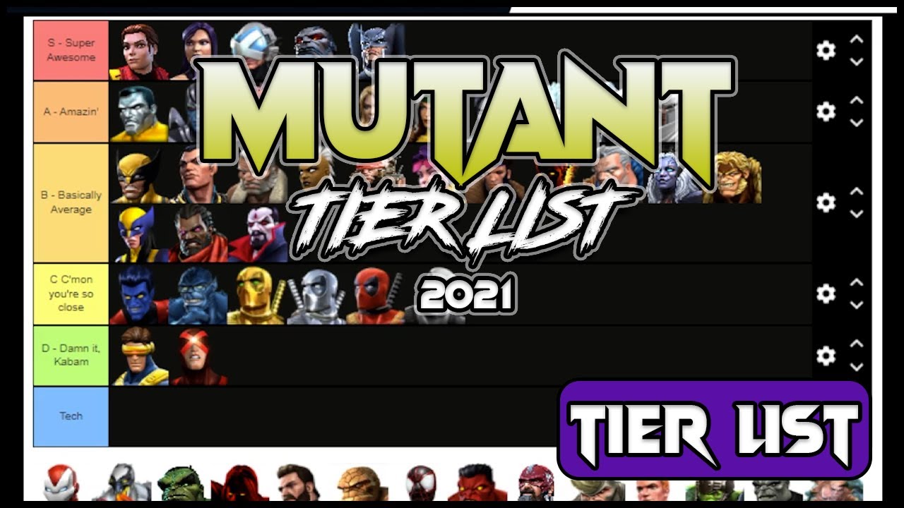 Witty MUTANT Pun! - Mutant Tier List 2021 - Marvel Contest of Champions ...