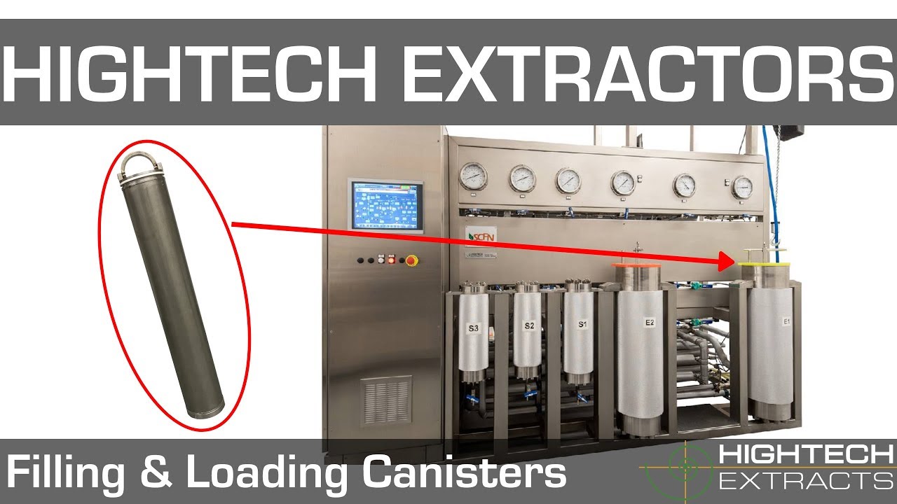 HIGHTECH CO2 Extractors - Filling Canister and Loading into Vessel ...