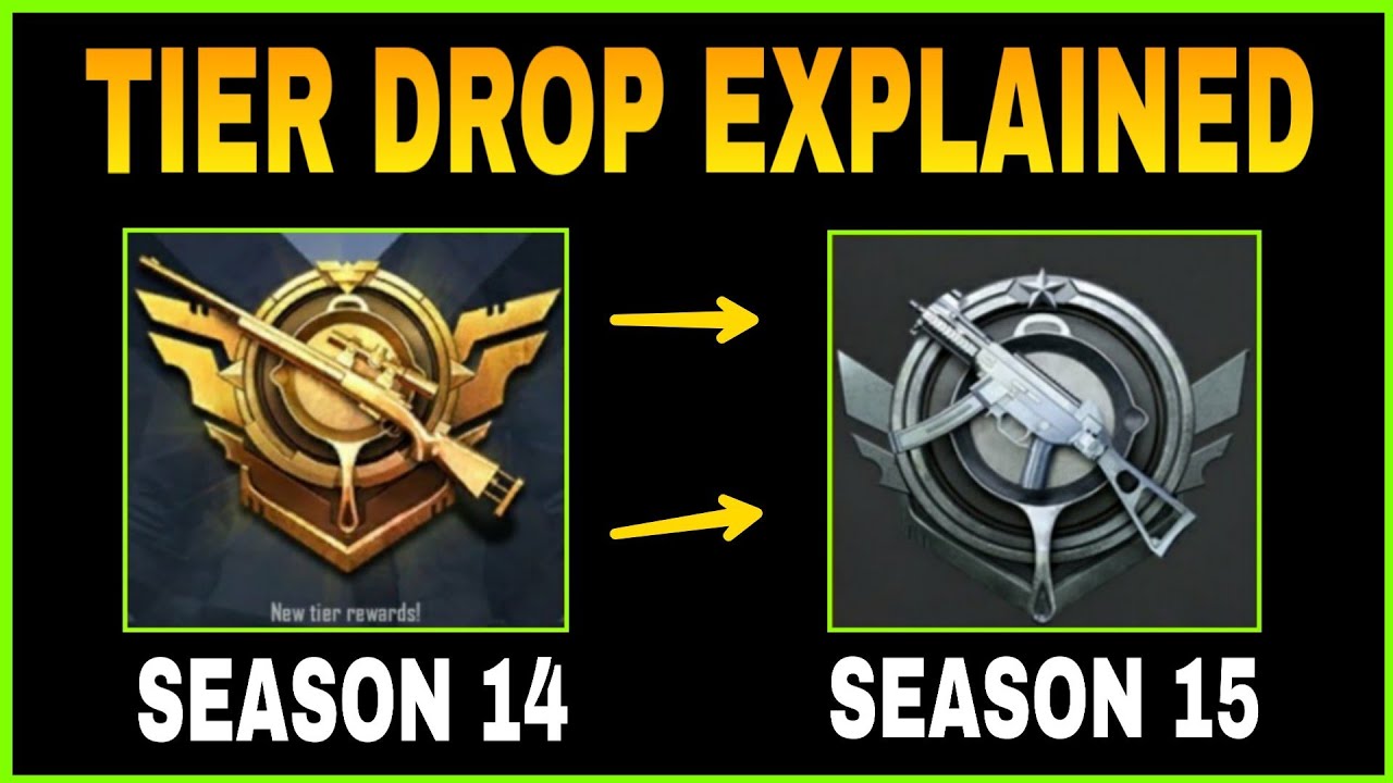 TIER DROP EXPLAINED IN PUBG MOBILE || SEASON 15 MAI KAUNSE TIER MAI ...