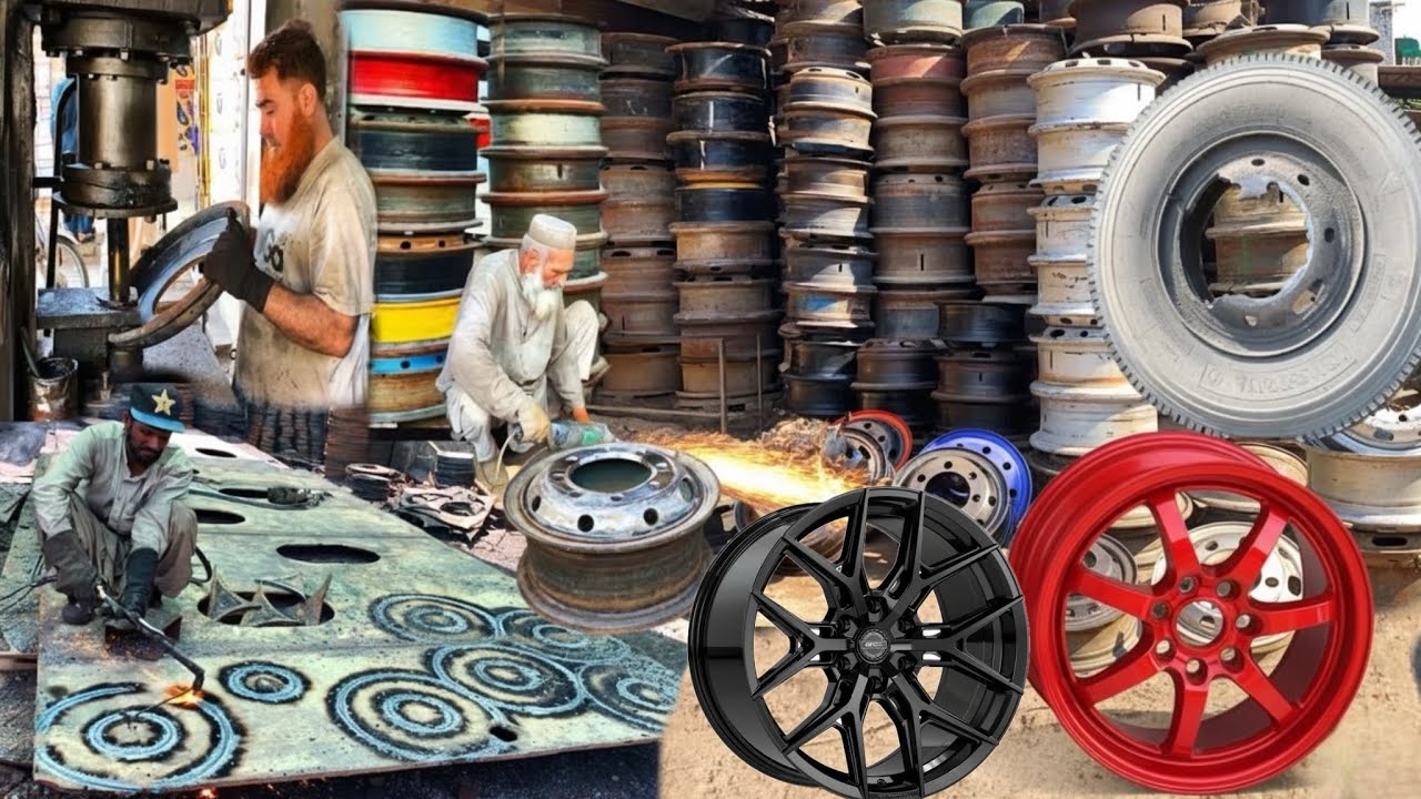 Damaged Truck Rim Fully Repaired | Workshop Heavy Machine Work - YouTube