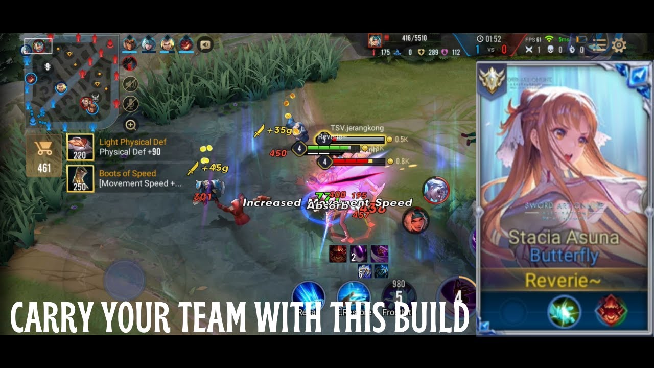 AoV UNSTOPPABLE ASUNA - ARENA OF VALOR GAMEPLAY - YouTube