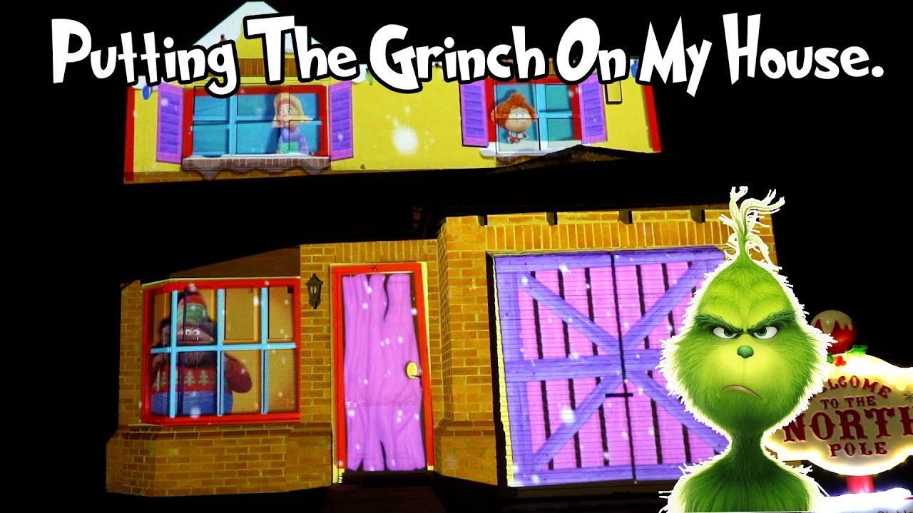 The Grinch Projection Show Christmas 2022 - YouTube