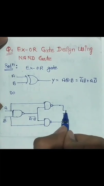 EX-OR Gate Design Using NAND Gate #zeroones #digitalelectronics - YouTube