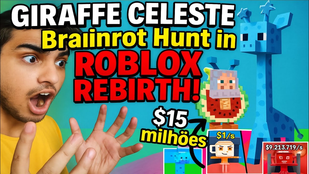 GIRAFFE CELESTE Brainrot Hunt in ROBLOX Rebirth! | Steal A BRAINROTS ...