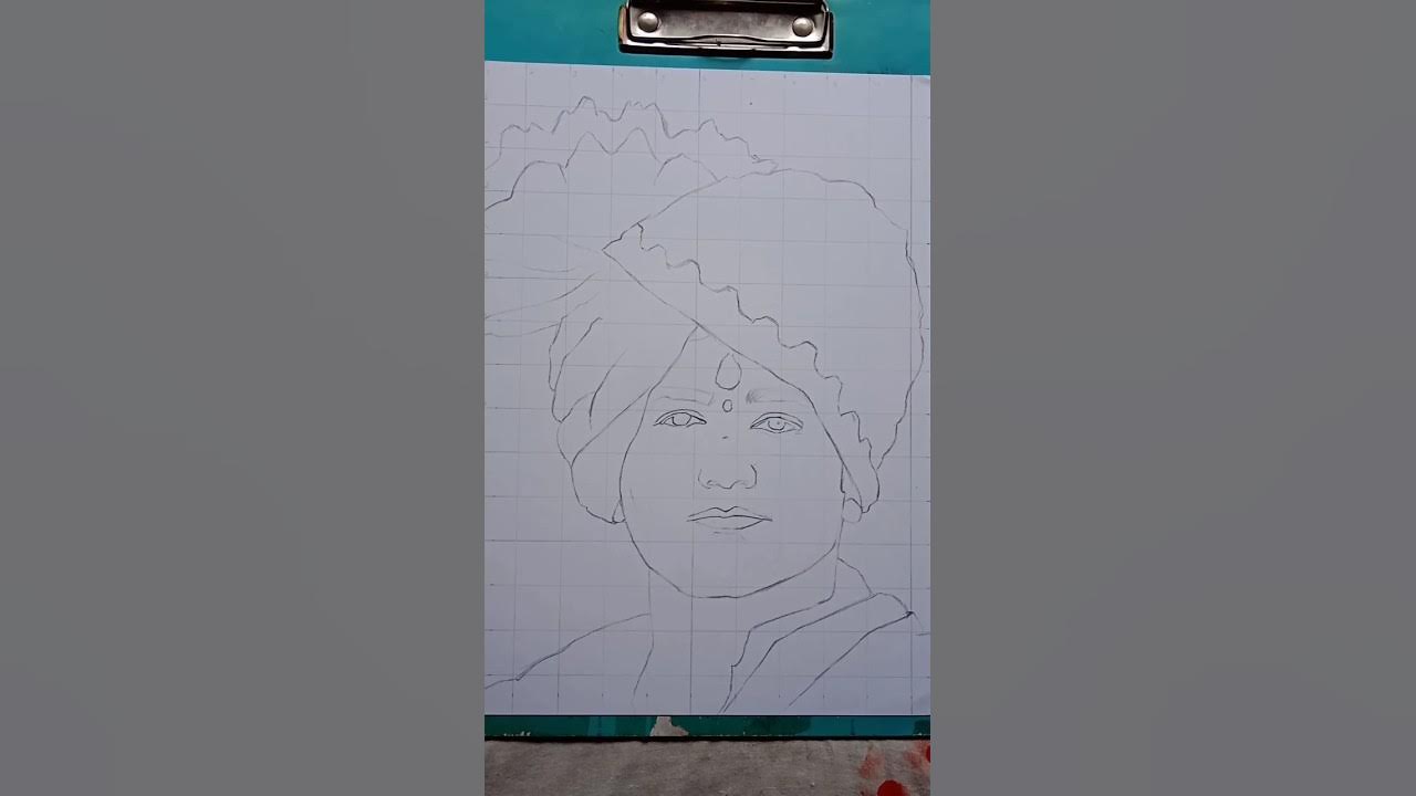 Bageshwar dham outline drawing🖌️#shorts - YouTube