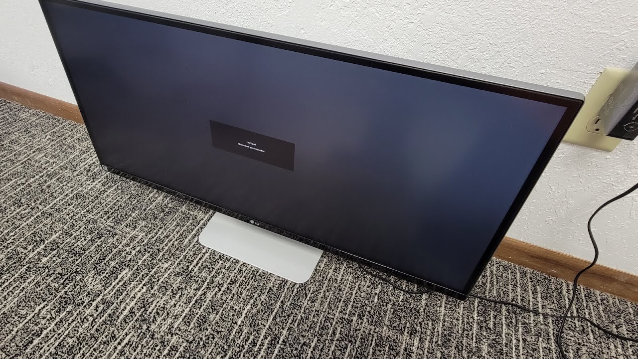 LG Monitor No Power Repair - YouTube