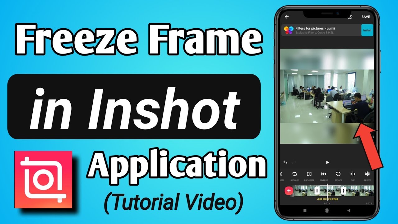 How to Freeze Frame in Inshot App || Inshot App mai video ko Pause ...
