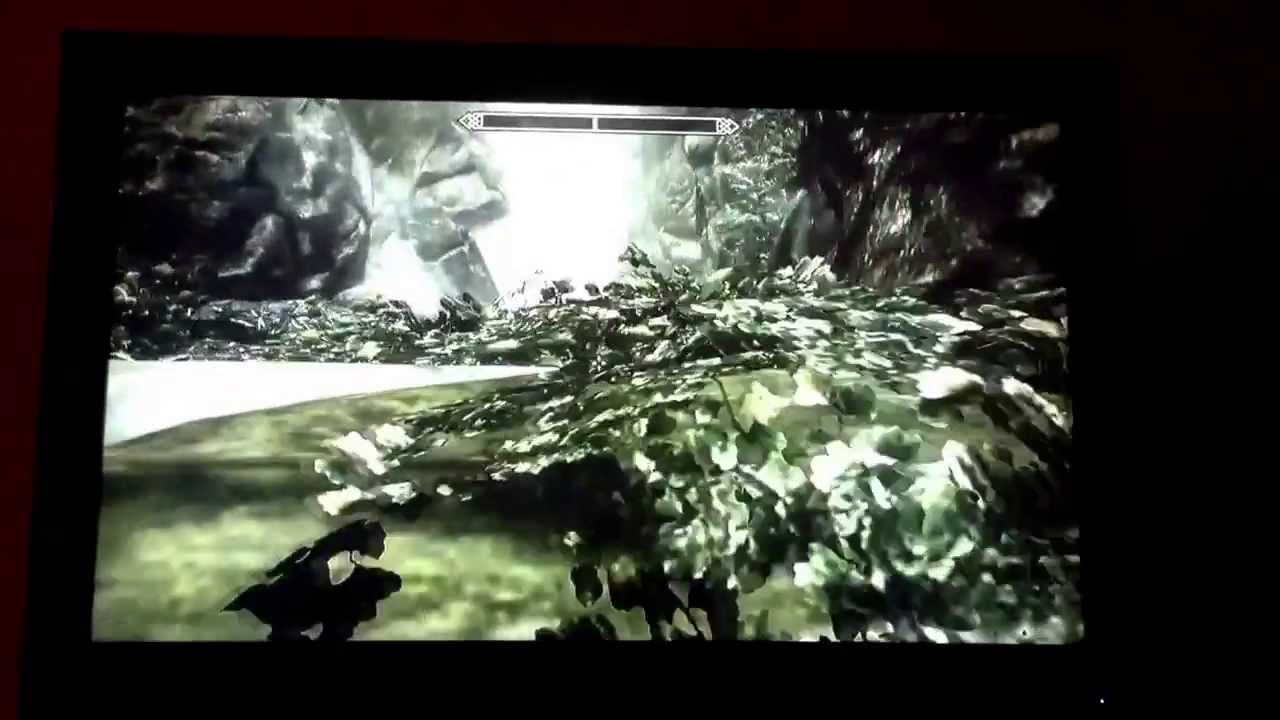 skyrim fire breath shout in sunderstone gorge - YouTube