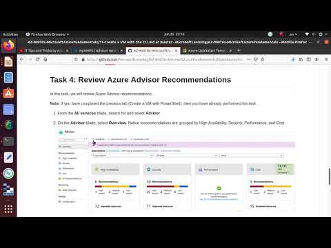 AZ 900 Microsoft Azure Fundamentals  LAB 11 Create a VM with the CLI - az vm create, az vm show/stop