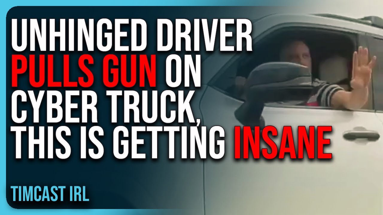UNHINGED Driver PULLS GUN On Cyber Truck, This Is Getting INSANE - YouTube