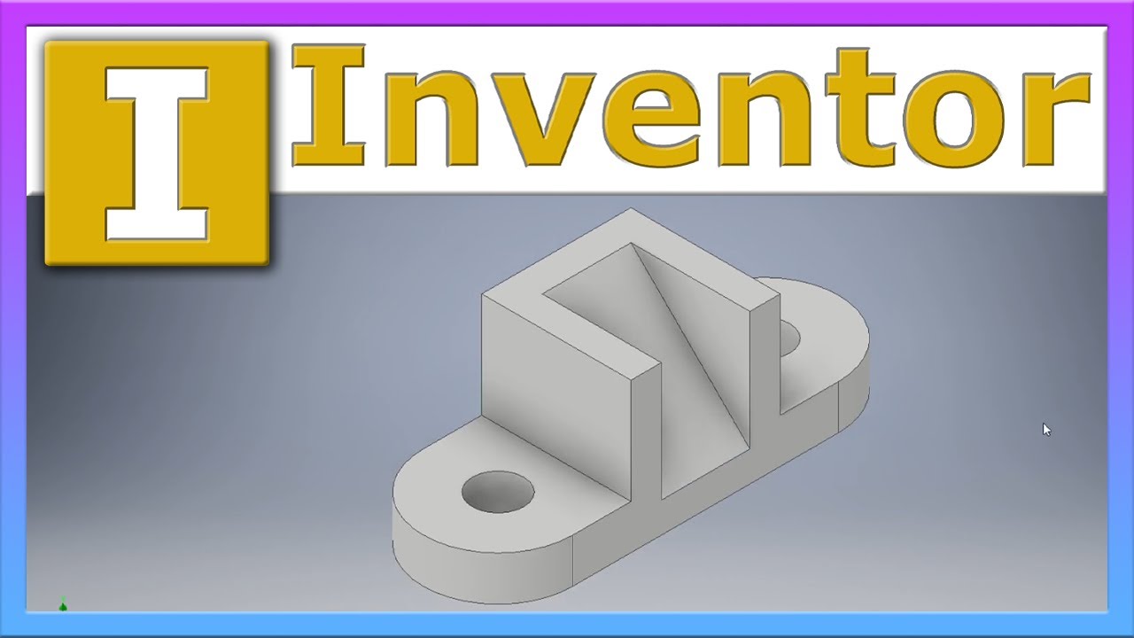 Tutorial de modelado de un bloque slot en Inventor - YouTube