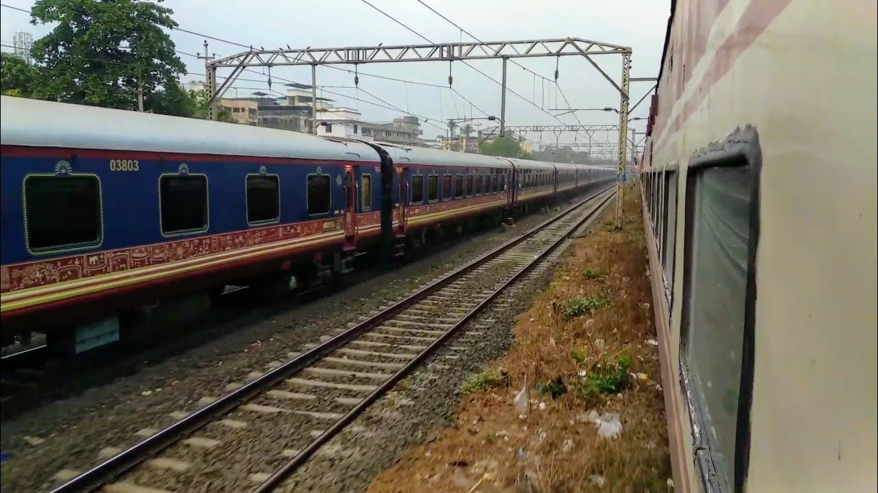 Deccan Odyssey Vs Darshan Express | Parallel Run & Overtake | India's ...