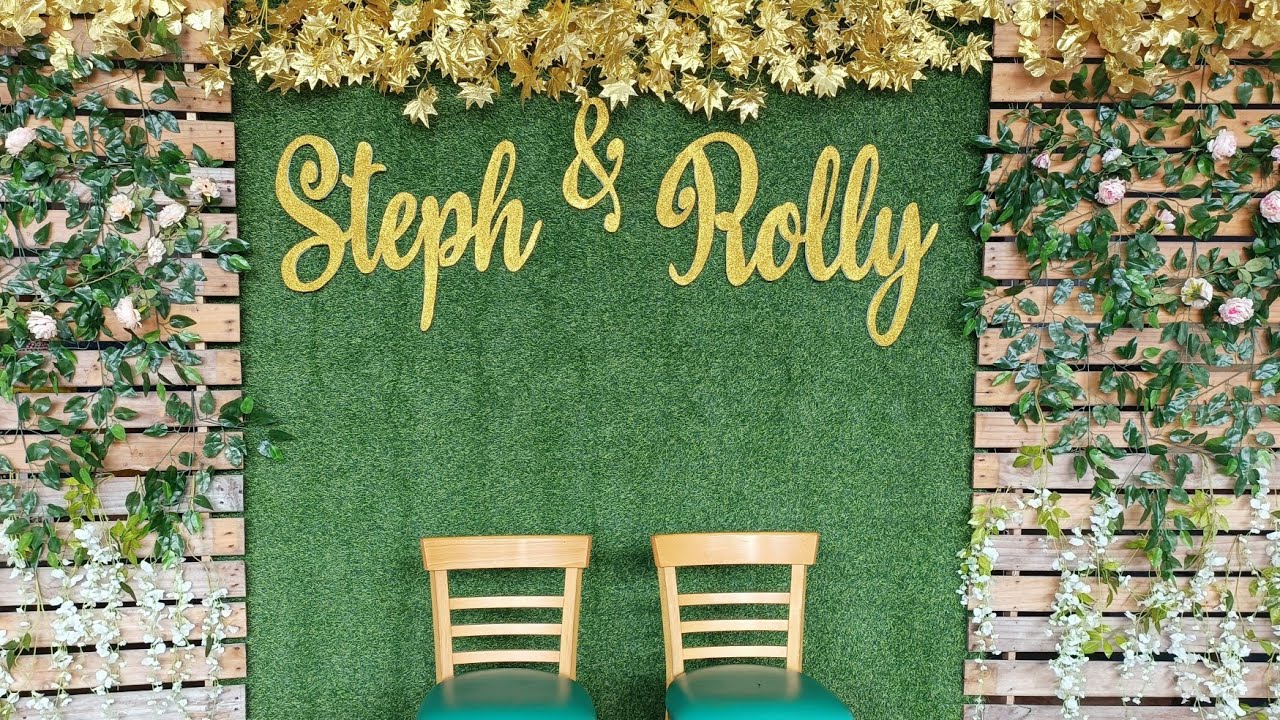 HOW TO MAKE NAME BACKDROP - YouTube